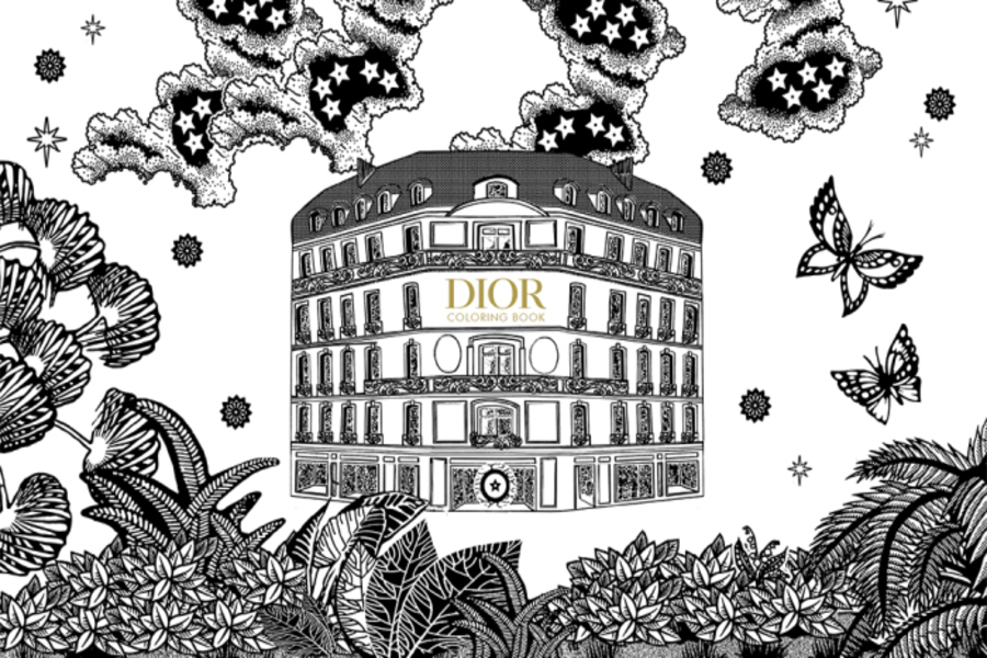 Dior Coloring Book - Label lança seu livro de colorir - Pátio Hype